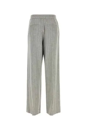 Brunello Cucinelli Embroidered Wool Blend Pant