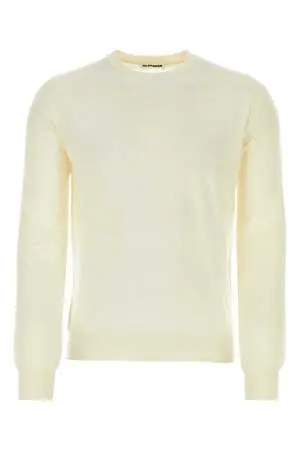 JIL SANDER Ivory Wool Sweater - White