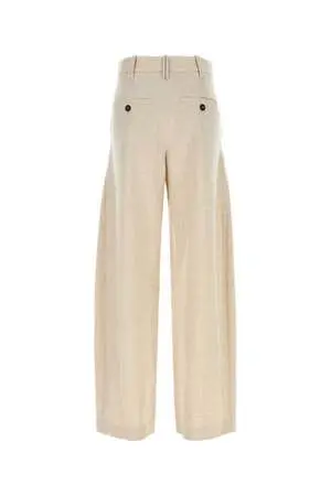 Brunello Cucinelli Beige Wool Blend Pant