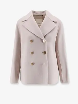 Max Mara Smmmargot Pure Virgin Wool Peacoat