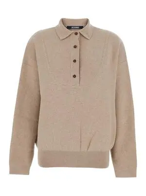 Jacquemus La Maille Vareuse Pallone Cashmere And Wool Sweater - Multicolor
