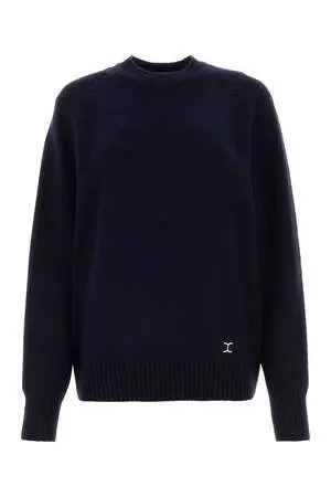 Chloé Midnight Cashmere Blend Oversize Sweater - Blue