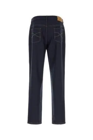 Brunello Cucinelli Dark Felt Pant - Blue