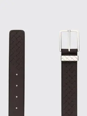 Bottega Veneta Woven Calfskin Leather Belt