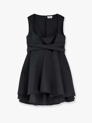 Alexander McQueen Taffetã  Dress - Black