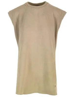 Moncler Sleeveless Cotton Fleece Sweatshirt - Green