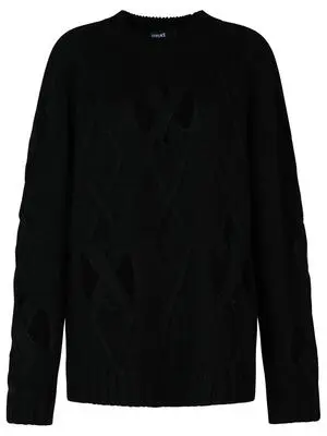 Versace Wool Blend Sweater - Black