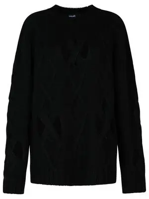 Versace Wool Blend Sweater - Black