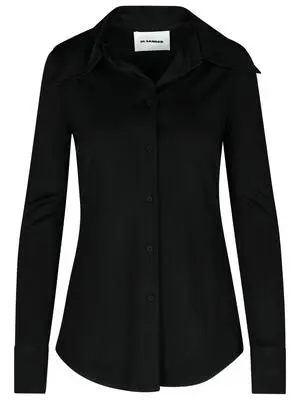 JIL SANDER Viscose Shirt - Black