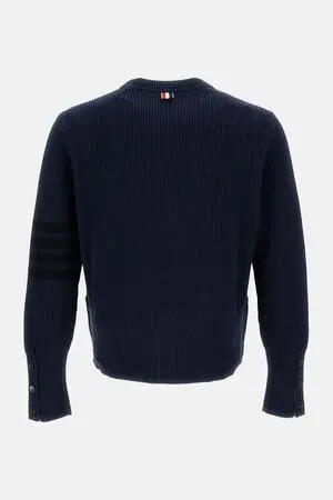 Thom Browne Crewneck Cotton Cardigan - Multicolor