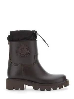 Moncler Kickstream Rain Boots - Brown
