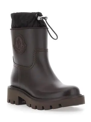 Moncler Kickstream Rain Boots - Brown