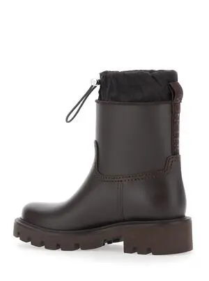 Moncler Kickstream Rain Boots - Brown