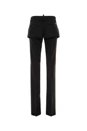 Dsquared2 Stretch Wool Peek-a-boo Blend Pant
