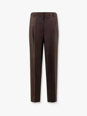 TOTEME Wool Trousers With Pinces - Multicolor