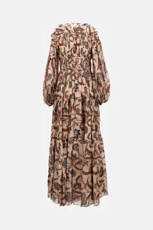 Zimmermann Floral Print Long Dress - Multicolor