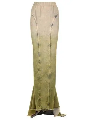 Moncler Denim Mermaid Skirt - Green