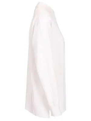 Loewe Cashmere And Silk Blend Polo Shirt - White