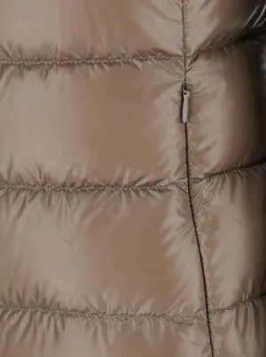Herno Giada' Beige Down Jacket With Removable Hood In Tech Fabric For - Cream