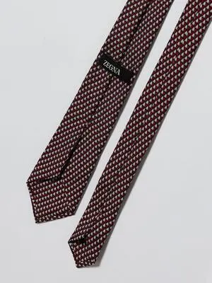 Zegna Silk Tie With All-over Sails Print