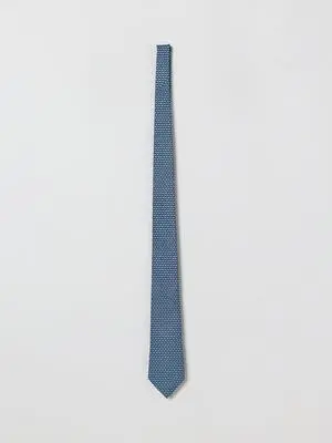 Zegna Printed Silk Tie - Blue
