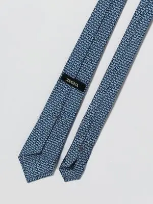 Zegna Printed Silk Tie