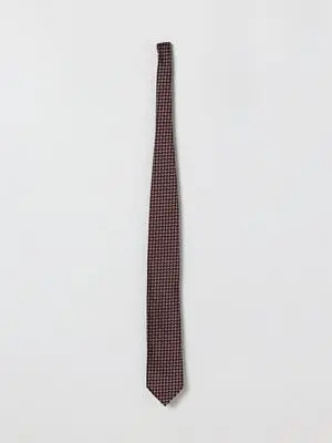 Zegna Jacquard Silk Tie - Red