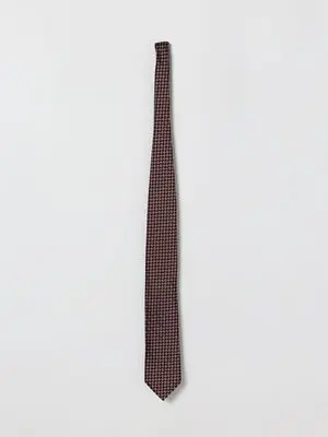 Zegna Jacquard Silk Tie - Red
