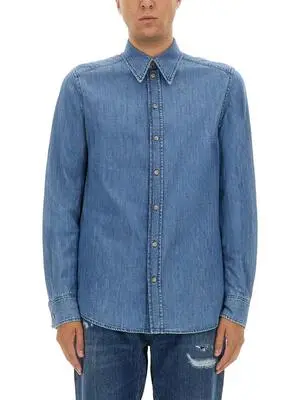 Dolce & Gabbana Cotton Shirt - Blue