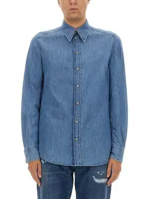 Dolce & Gabbana Cotton Shirt - Blue