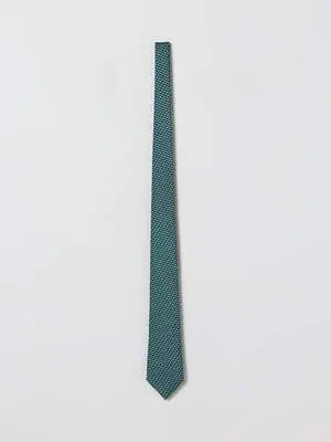 Zegna Silk Tie With All-over Sails Print - Green