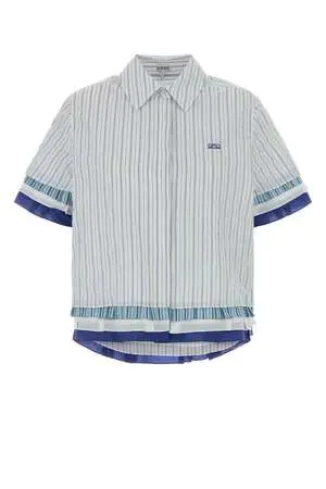 Loewe Embroidered Cotton Blend Shirt - Multicolor