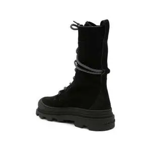 Moncler Suede Lace-up Boots