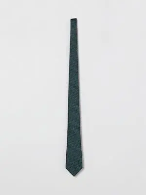 Zegna Jacquard Silk Tie - Green