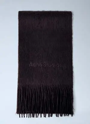 Acne Studios Logo Wool Scarf - Multicolor
