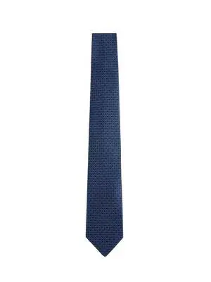 FERRAGAMO Gancini Silk Tie By - Multicolor