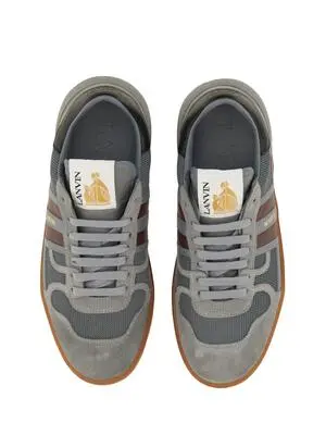LANVIN Mesh, Suede And Nappa Leather Sneaker