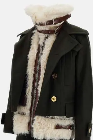 Sacai Wool Melton Coat