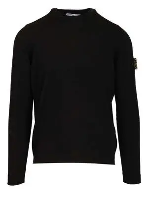 Stone Island Lightweight Organic Cotton Sweater - Black