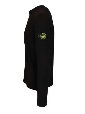 Stone Island Lightweight Organic Cotton Sweater - Black