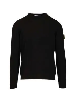 Stone Island Lightweight Organic Cotton Sweater - Black