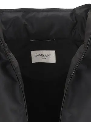 Saint Laurent High Collar Sports Jacket - Blue