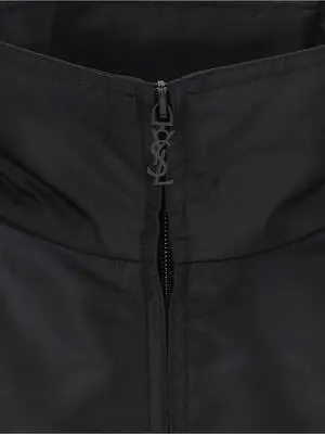 Saint Laurent High Collar Sports Jacket - Blue