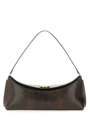 Jacquemus Leather Ovalo Clutch Bag