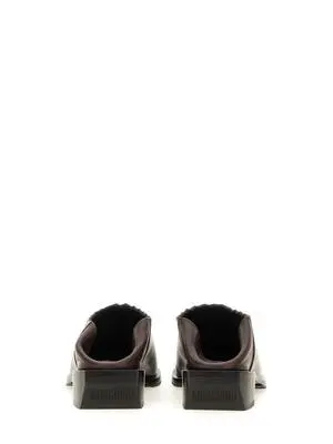 Moschino Shootie Cuban Heel - Brown