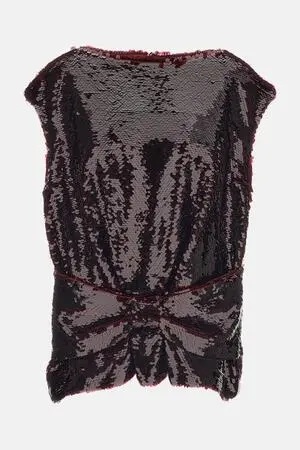 Simone Rocha Boxy Peplum Bow Detail Top - Multicolor