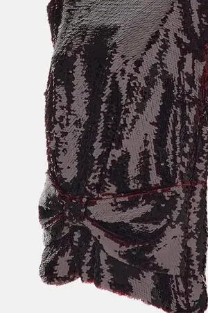Simone Rocha Boxy Peplum Bow Detail Top - Multicolor