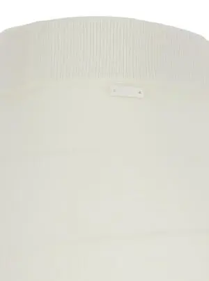 Max Mara Nigeria' Pants With Elastic Waist And Wide Leg In Wool - White