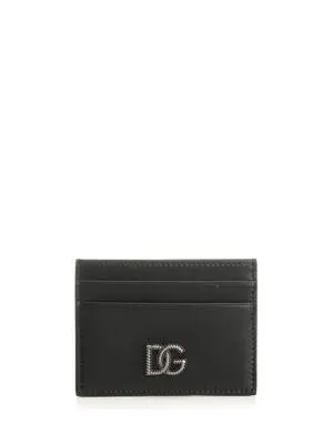 Dolce & Gabbana Calfskin Card Holder - Black