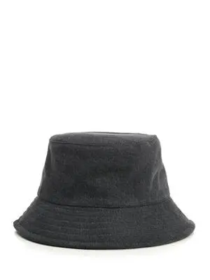 AMI Paris Denim Bucket Hat - Black